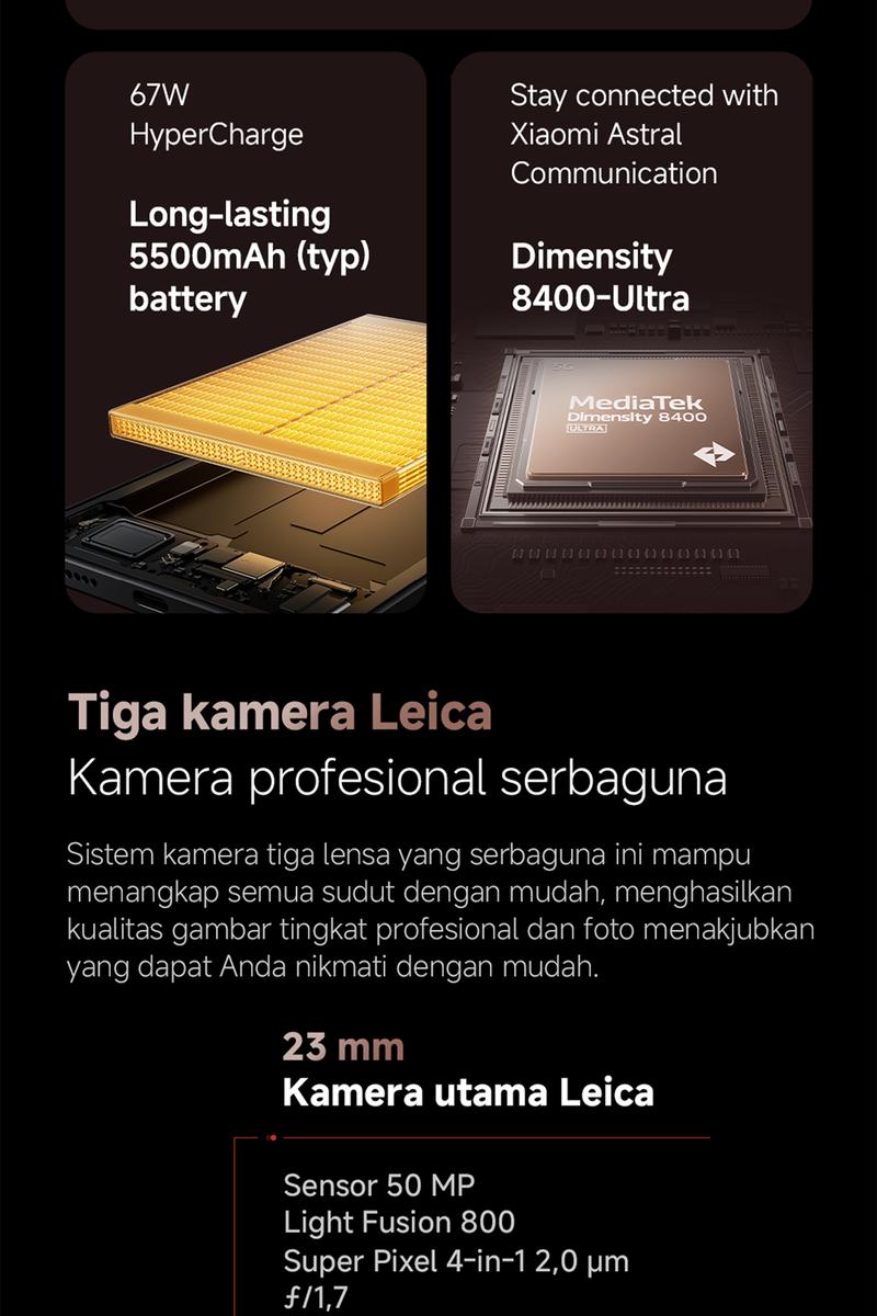 [Kohcun] Xiaomi 15T (12/512GB) | Leica Summilux optical lens Dimensity ...