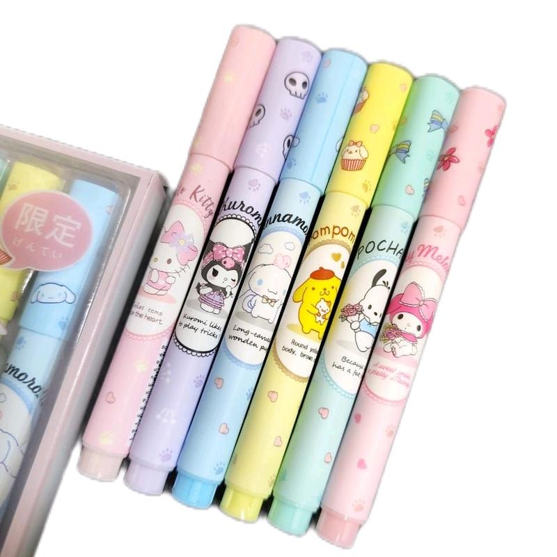 1 SET isi 6 Pcs Stabilo Character/Stabillo/Fluorescent Pen/Penanda ...