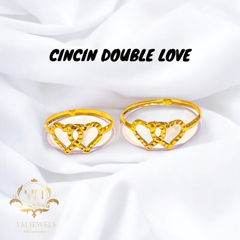 YM Jewels Cincin Double Love|22 K Double Love Ring - TikTok Shop Malaysia