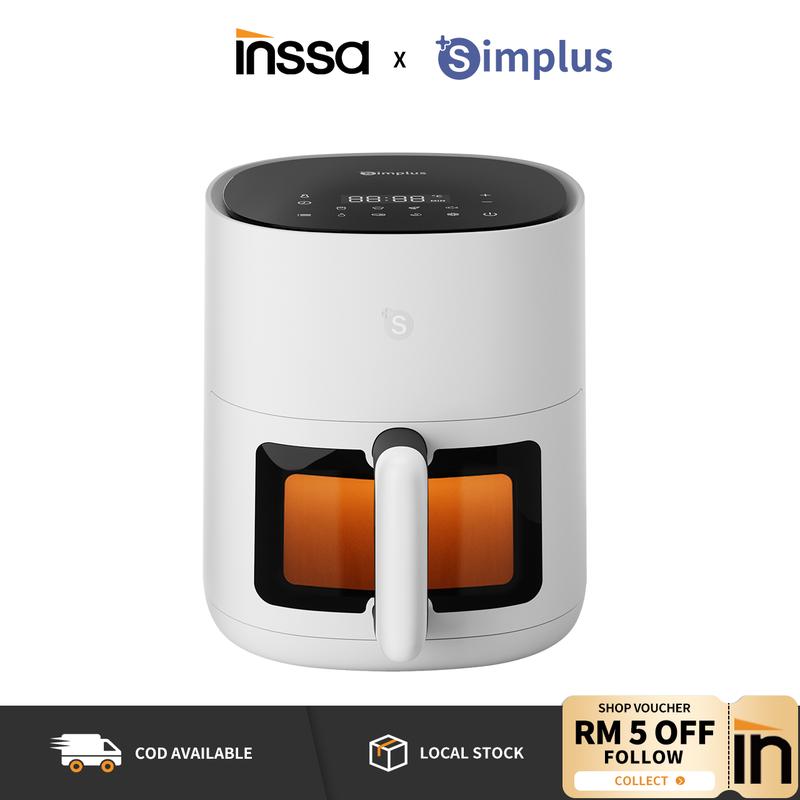 Simplus Digital Air Fryer GEN-S Series 5L Capacity Visible Window 1450W ...