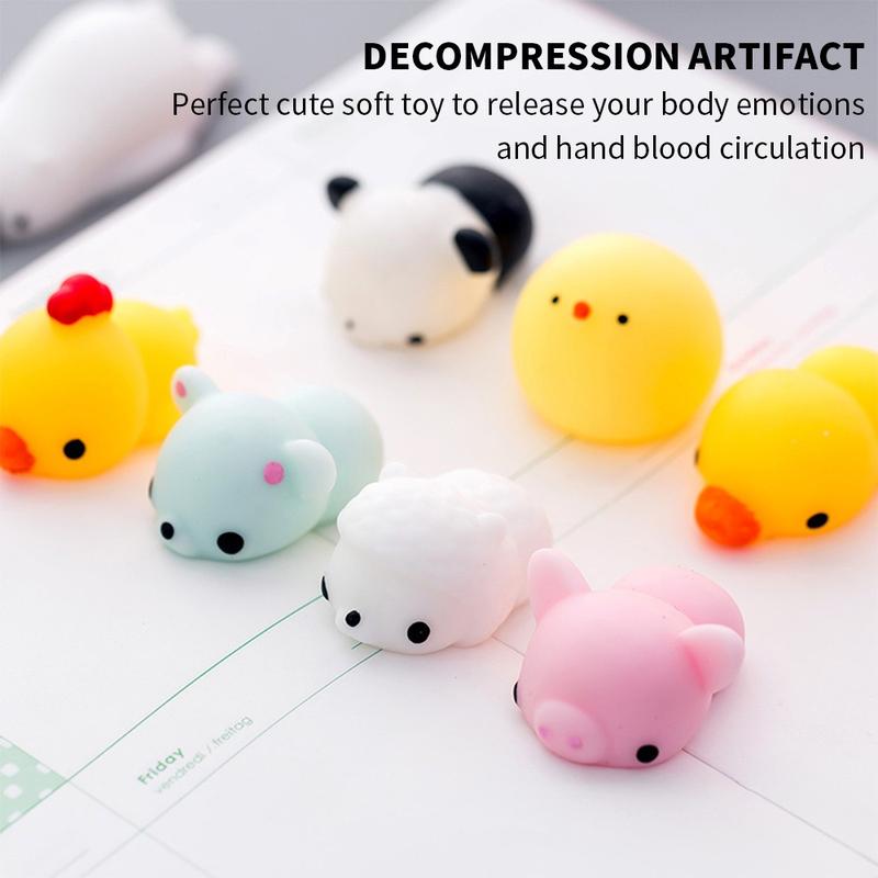 12 PCs Squishy Toy Cute Animal Stress Ball Mochi Toy Stress Relief Toys ...