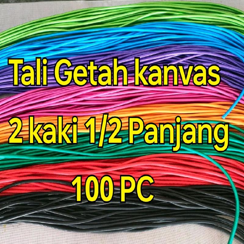 Tali Getah Canvas Lori 2 Kaki 1/2 Panjang 100Pcs 1 Bundle - TikTok Shop ...