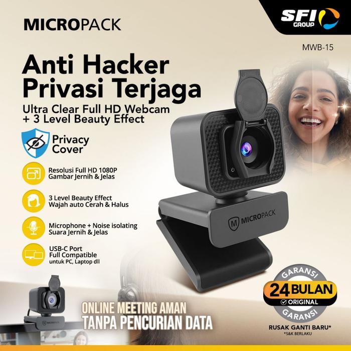 Promo Micropack Webcam Premium Full HD 1080P - Anti Hacker - Privacy ...
