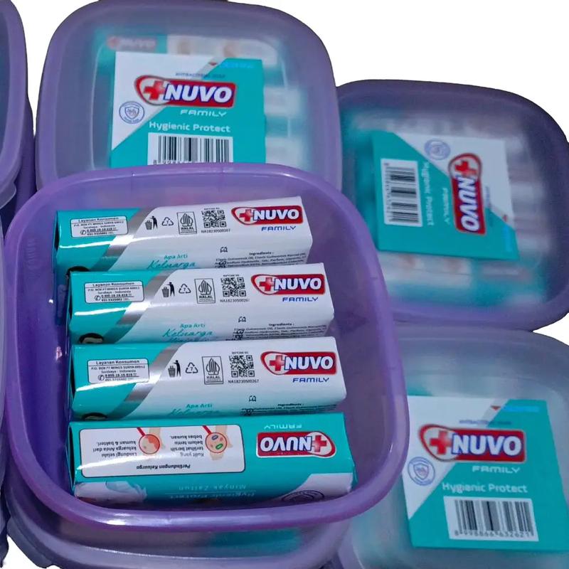 NUVO SABUN GRATIS BOX MAKAN SIANG 1 Box Isi 4 pcs Sabun Batang Nuvo 72 ...