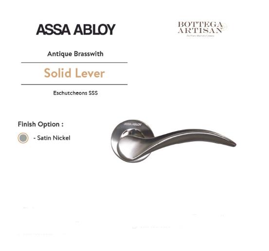 Jual Assa Abloy ASL-020 Solid Lever On Antique Brasswith Escutcheons ...