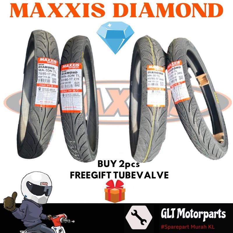 Tayar Maxxis Diamond (3DN)TAHUN 2024 Medium COMPOUND Accessories ...