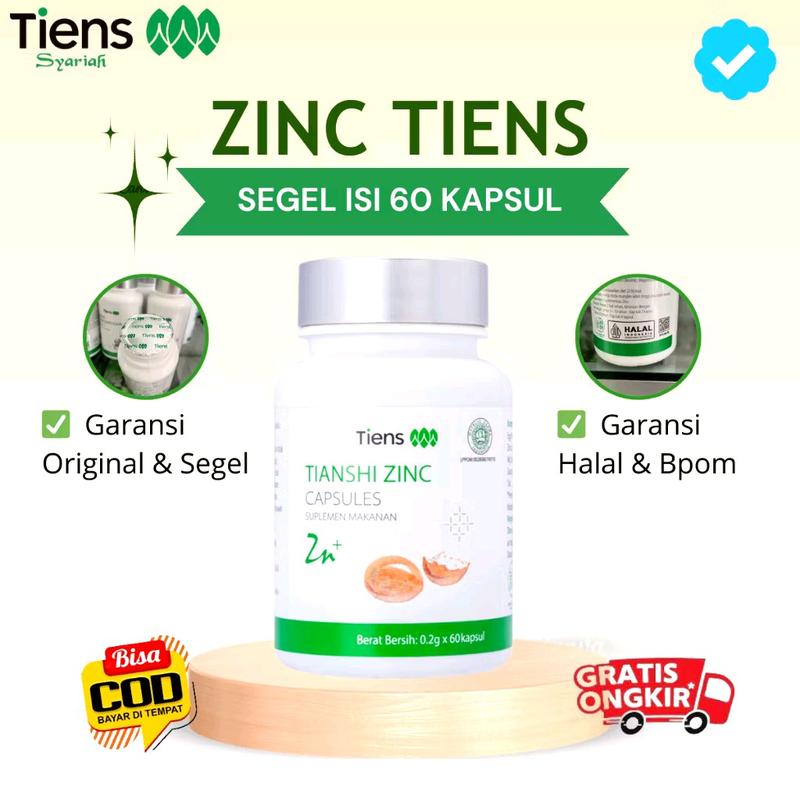 Tiens Tianshi Zinc Capsule - Suplement ZINC bisa untuk Anak dan - Shop ...