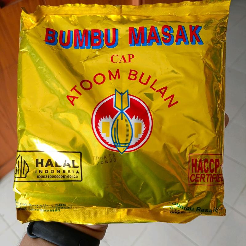 BUMBU MASAK PENYEDAP CAP ATOM BULAN 500GR - Shop | Tokopedia