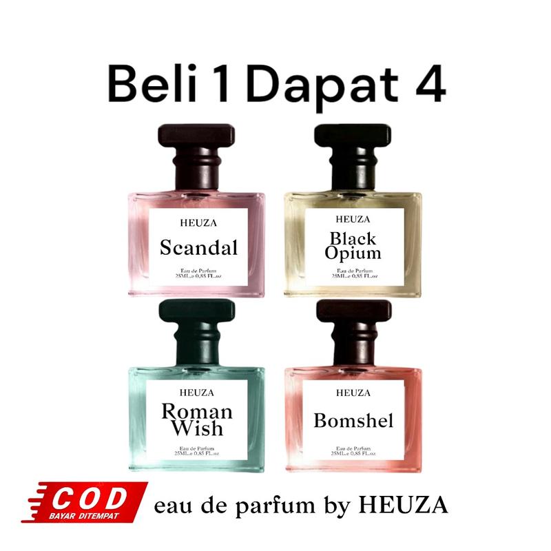 Beli 1 Dapat 4 eau de parfum 25ML Parfum Wanita Tahan lama Best - Shop ...