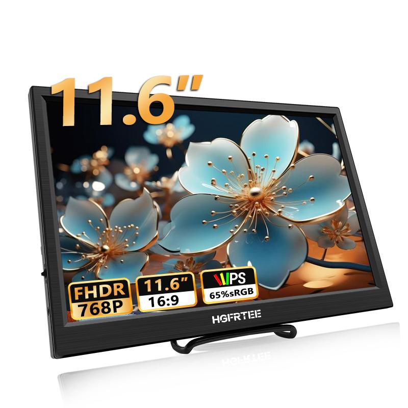 【HGFRTEE】 11.6-inch FHD 1366*768P portable monitor, IPS type - TikTok ...