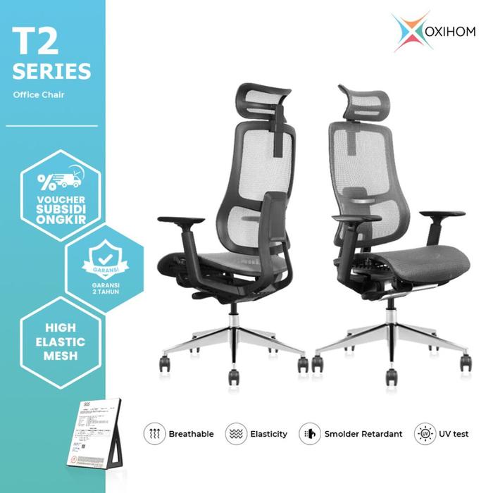 Promo Oxihom T2 Full Mesh Kursi Kantor Kursi Gaming Belajar Jaring ...