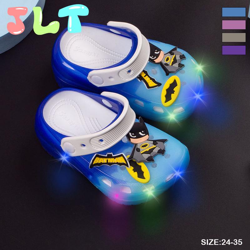 JLT Kids Clogs Super Bat Hero Design Light Up Blue Color Sof - TikTok ...