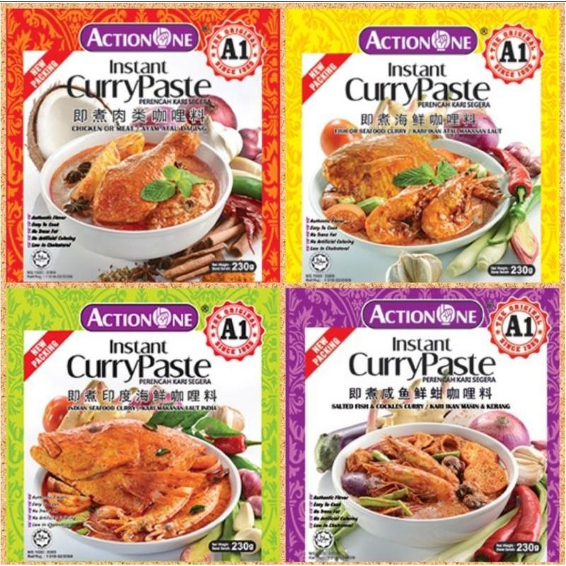 Action One (HALAL) A1 Action One Instant Curry Paste 230Gram - TikTok ...