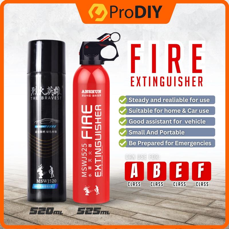 520ML 525ML Fire Extinguisher MSWJ525 MSWJ520 - TikTok Shop Malaysia