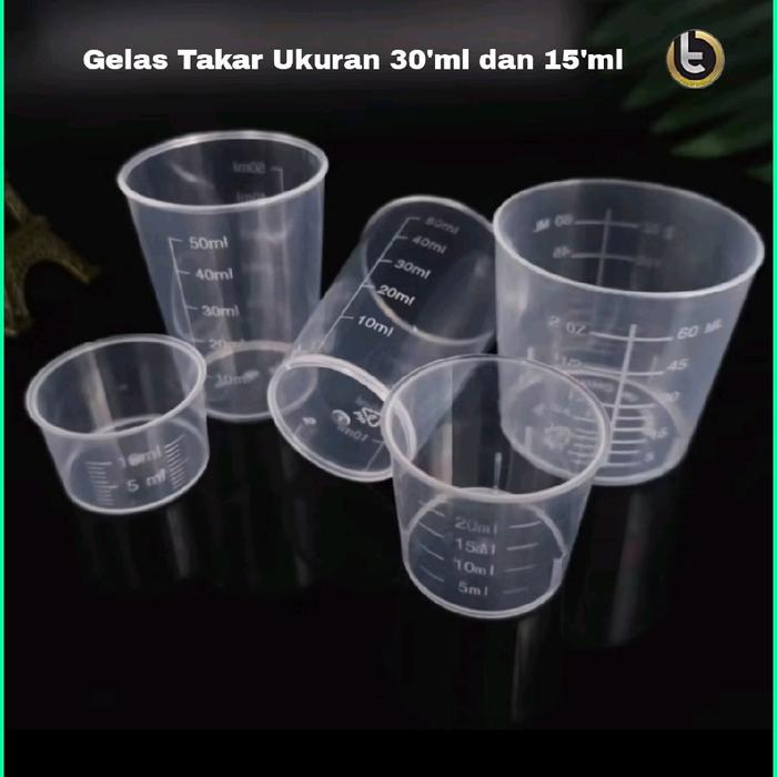 Jual Gelas Takar atau Sloki, untuk minum obat atau Syrup (ukuran 30'ml ...