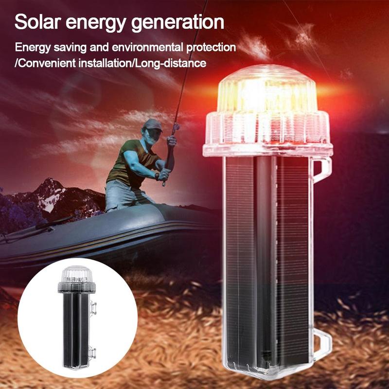 Guthop Waterproof Solar Powered Flash Boat Light Flashing Marine ...