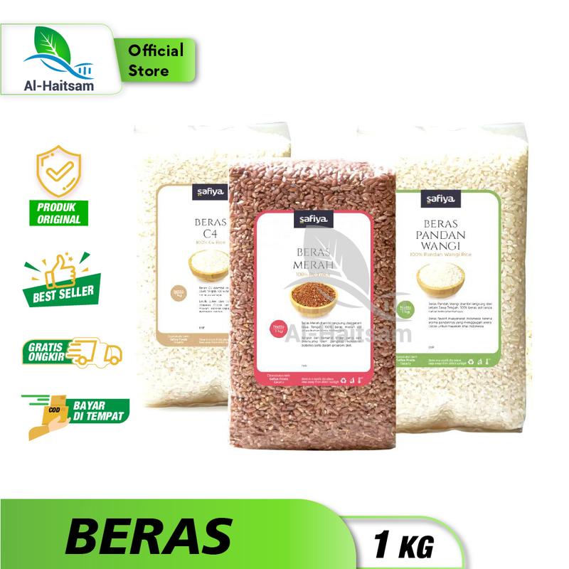 Beras Organik 1 Kg / Beras Merah Syafia Pandan Wangi Pulen dan - Shop ...
