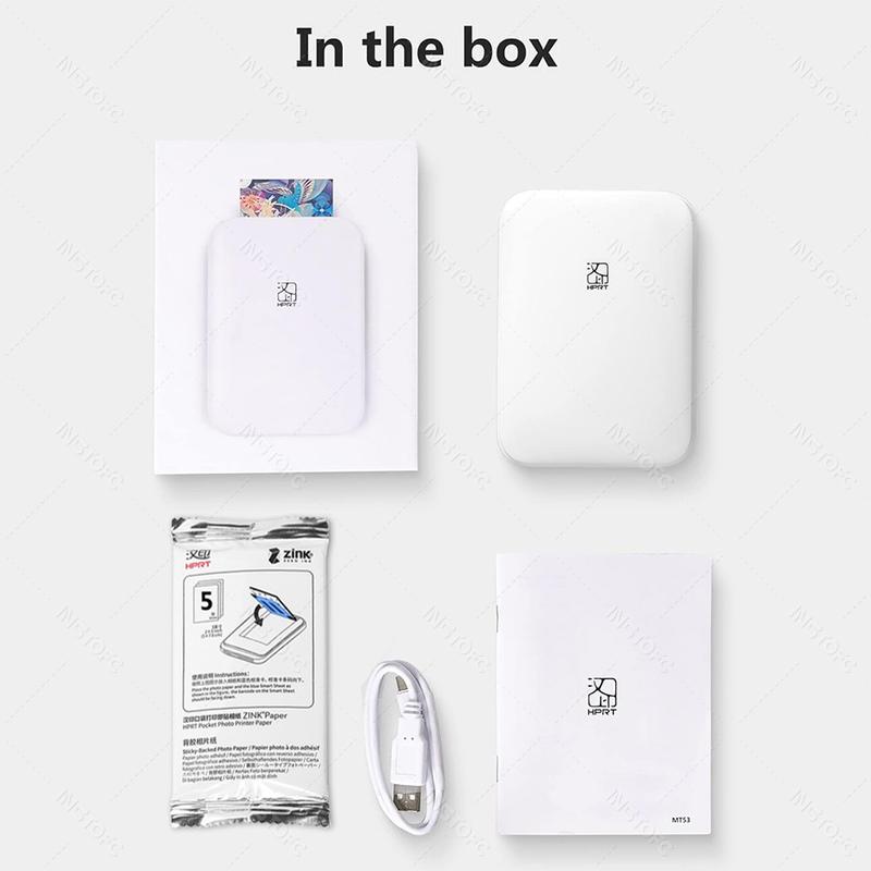 MT53 Color Photo Portable Printer Mobile Phone Mini Handheld Pocket ...