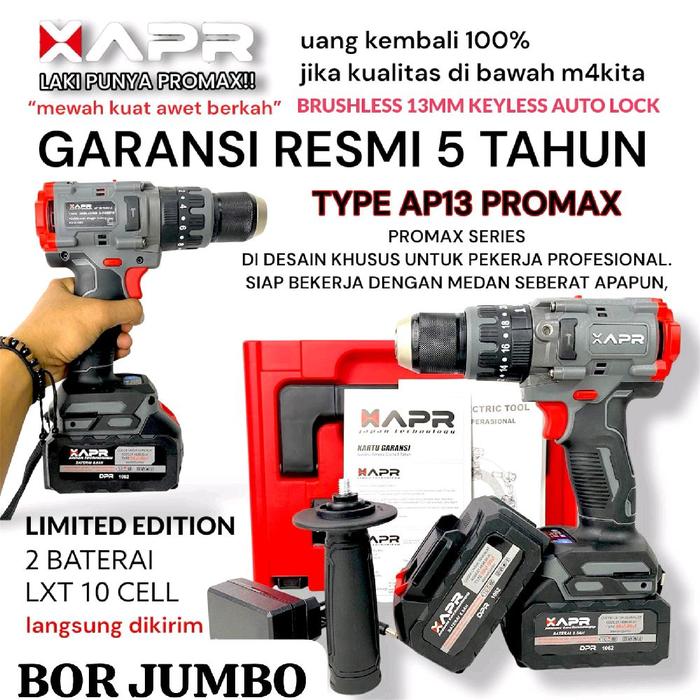Promo PROMO - APR Bor Raja Bor Brushless 13mm Jumbo Impact Drill ...