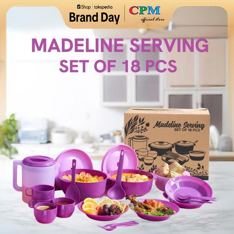 Madeline Serving Set Of 18 pcs RANDOM - Shop | Tokopedia