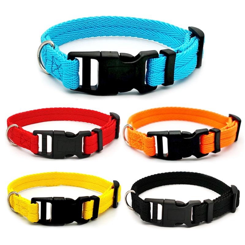 Dog nylon collar dog collar solid color dog collar cat colla - TikTok ...