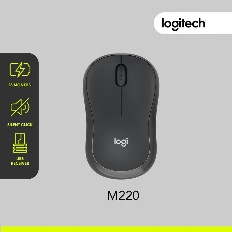 Logitech M220 Mouse Wireless Silent Click - Shop | Tokopedia
