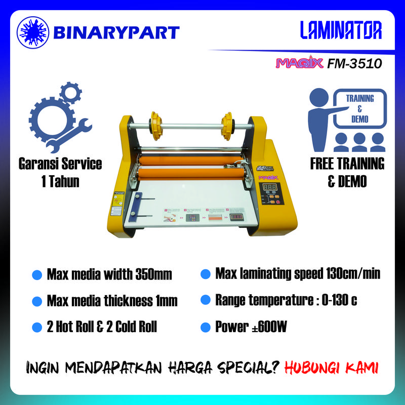 MAGIX FM 3510 / FM 3520 - Mesin Laminating Roll A3 Garansi 1 Tahun ...