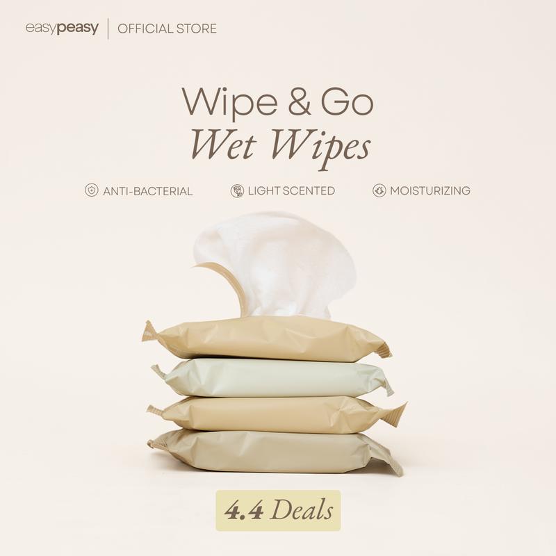 EASYPEASY Wipe & Go Antibacterial Wet Wipes Pack of 6 - TikTok Shop ...