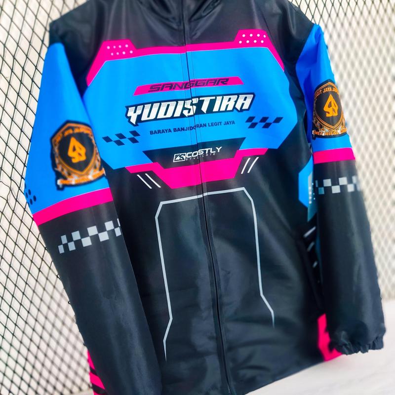 Jaket Racing Custom Baju Jaket Racing Parasut Edit Nama & Nomor - Shop ...