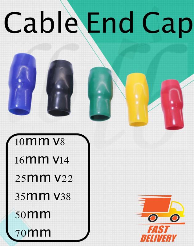 READY STOCK CABLE LUG VINYL END CAP 1 PCS (10MM V8 / 16MM V1 - TikTok ...