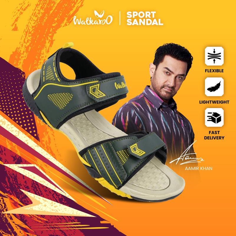 Walkaroo Sandal Sukan Lelaki Lightweight Durable Sports & Outdoor ...