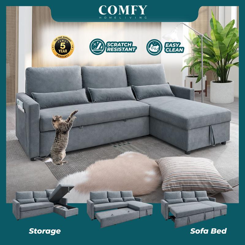 Katil Sofa Multifungsi Multifunction Sofa Bed With Storage - TikTok ...
