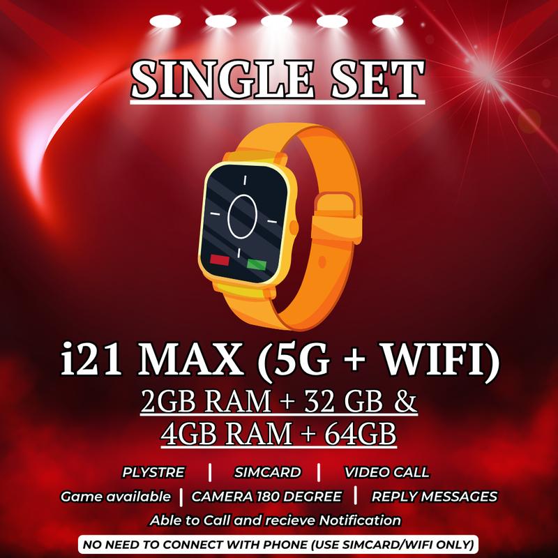(LATEST) SMART WATCH i21 MAX (5G + WIFI) WITH SUPER AMOLED + - TikTok ...