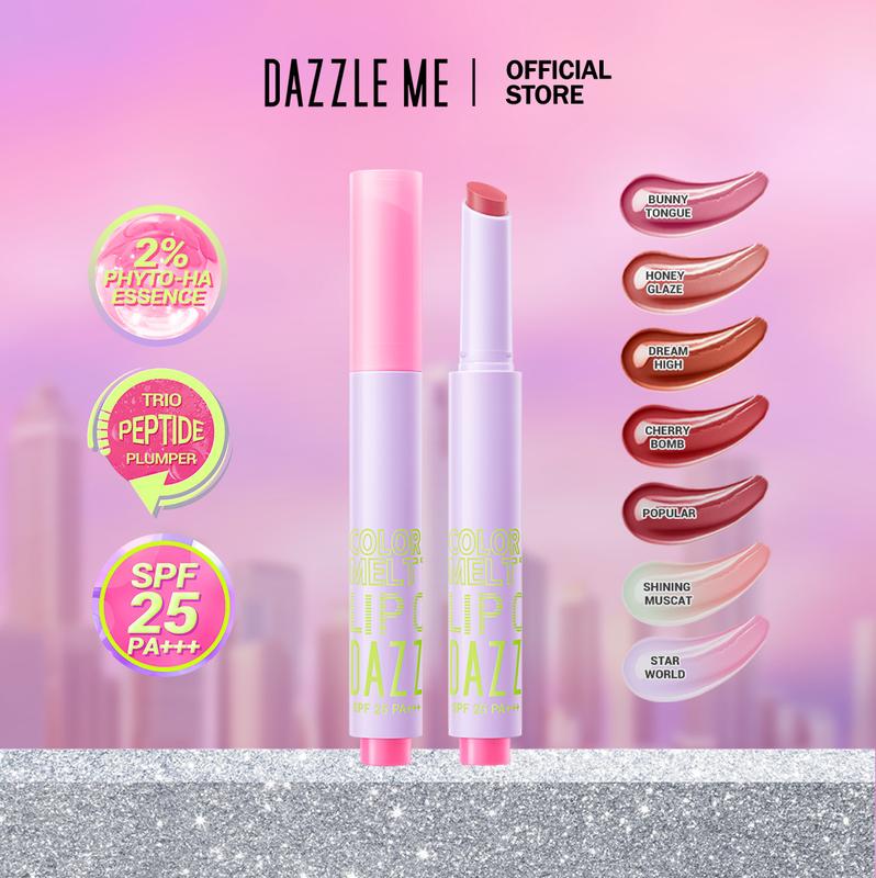 DAZZLE ME Color Chrome Melt to Dew 4-in-1 Lip Click - SPF25 Balm - TikTok Shop Philippines
