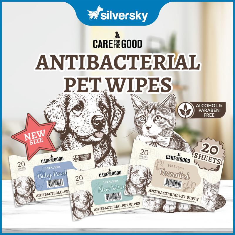 [Pet Wipes] Care For The Good - Antibacterial Pet Wipes 20pc - TikTok ...