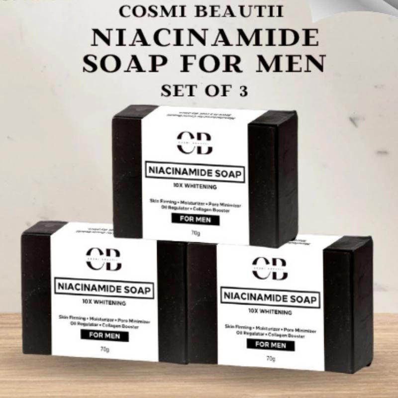 Buy 1 Take 2 CB Niacinamide Soap for Men 10X Whitening Soap Whitens ...