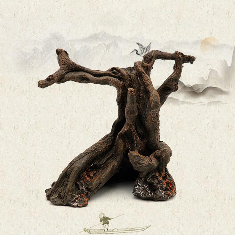 Reptile Aquarium Trunk Driftwood Tree Fish Tank Decoration for - TikTok ...