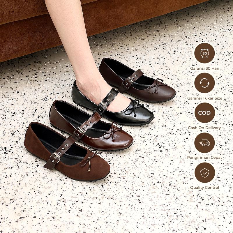 WINOD Hyeri Sepatu Wanita Flatshoes Casual Basic Slip On Kerja - Shop ...