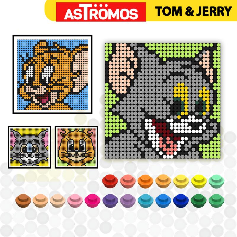 MOSA Bricks Tom a& Jerry Build By Number 32x32 by ASTROMOS / - Shop ...