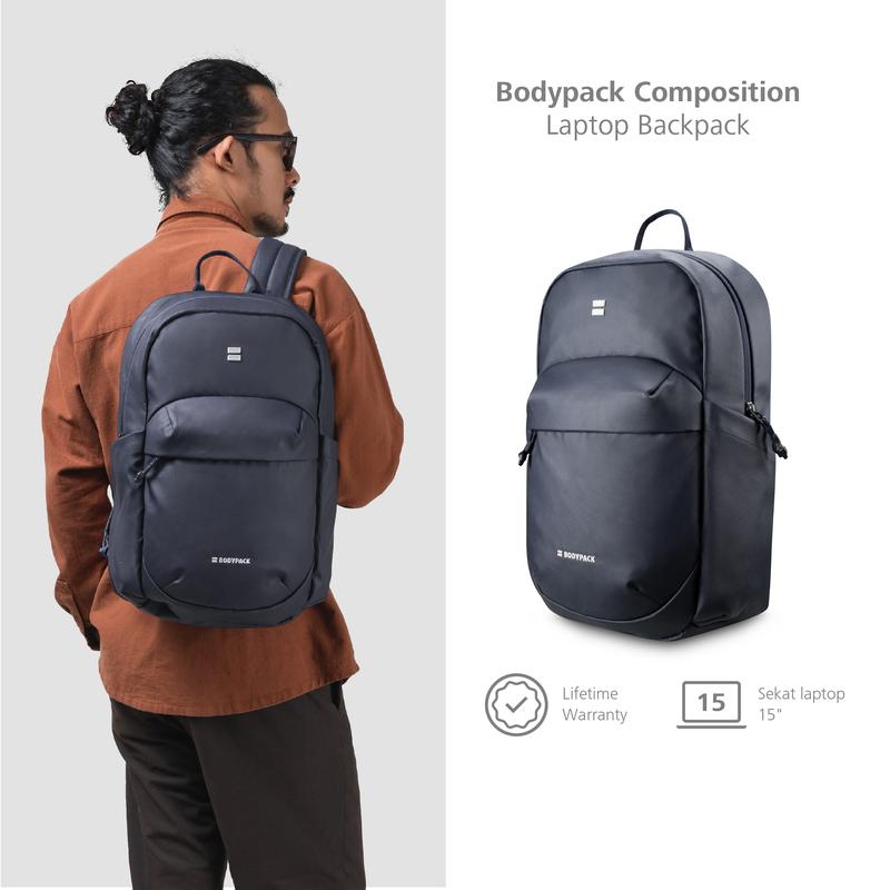 Bodypack Composition Laptop Backpack 15 Inch Tas Ransel Kerj - Shop ...