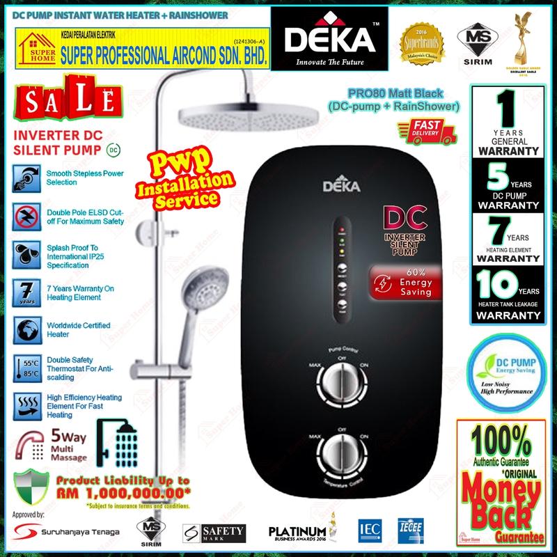 Deka Water Heater PRO80 Series DC Inverter Silent Booster Pump - TikTok ...