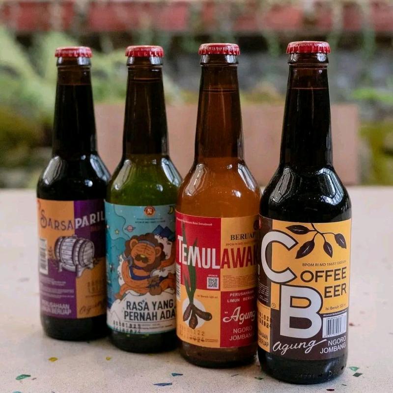 minuman lawas jadul temulawak 4 varian HALAL nol alkohol jamu(minuman ...