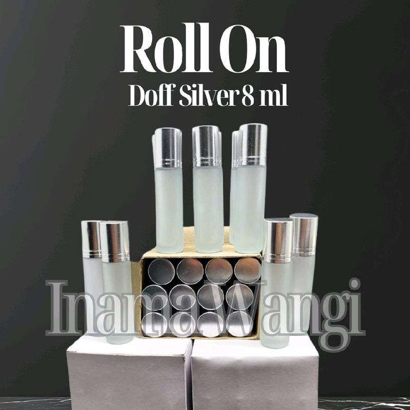 (1 lusin/1 karton) Botol Roll On Doff Silver 8 ml - Shop | Tokopedia