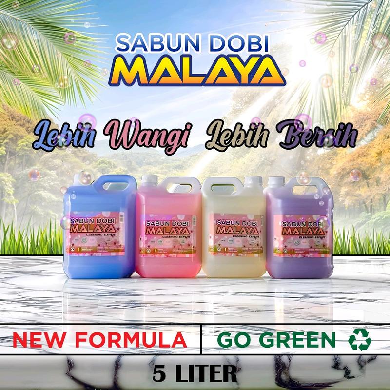 Sabun Dobi Malaya Liquid Detergen 5L/5KG - Pewangi & Pencuci - TikTok ...