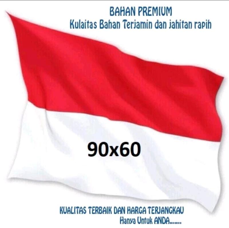 BENDERA GARUDA MERAH PUTIH UKURAN 90X60 UMBUL-UMBUL GERGAJI BANDIR ...