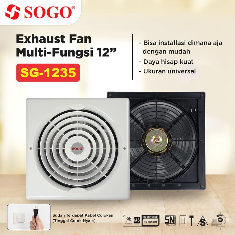 SOGO EXHAUST FAN MULTI-FUNGSI 12" SG-1235 - Shop | Tokopedia