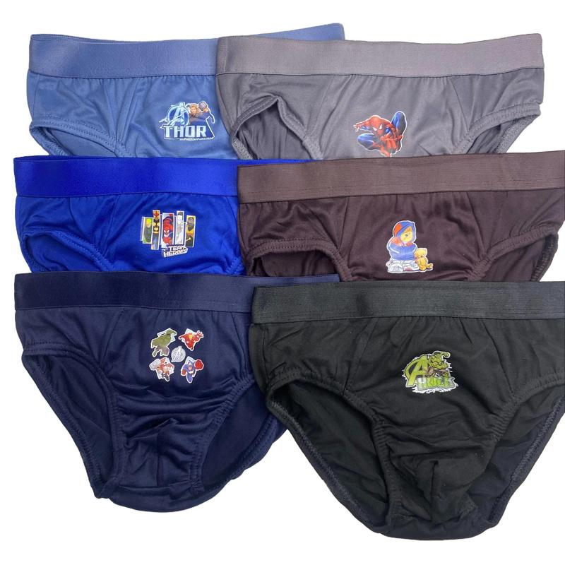 6/12PCPS RANDOM ELASTIC CARTOON CHARACTER BRIEF FOR BOY KIDS - TikTok ...