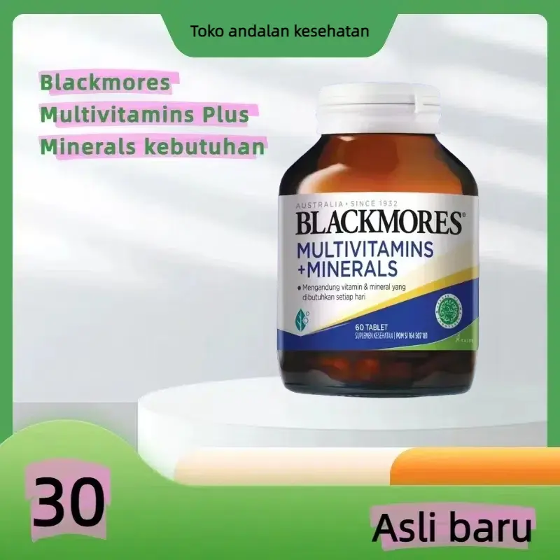 Blackmores Multivitamins + Minerals 30 Tablet Halal MUI Suplemen Gizi ...