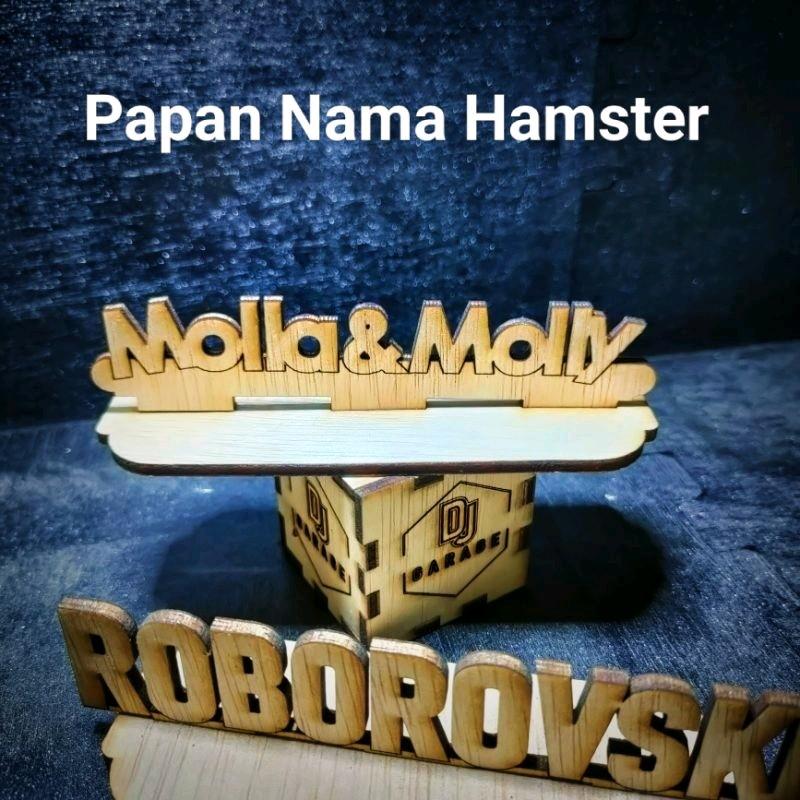 Papan nama hamster, papan nama untuk di kandang hamster - Shop | Tokopedia