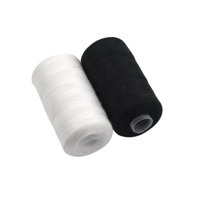 2Pcs/set Black White Sewing Threads 500M Sewing Thread Polyester ...